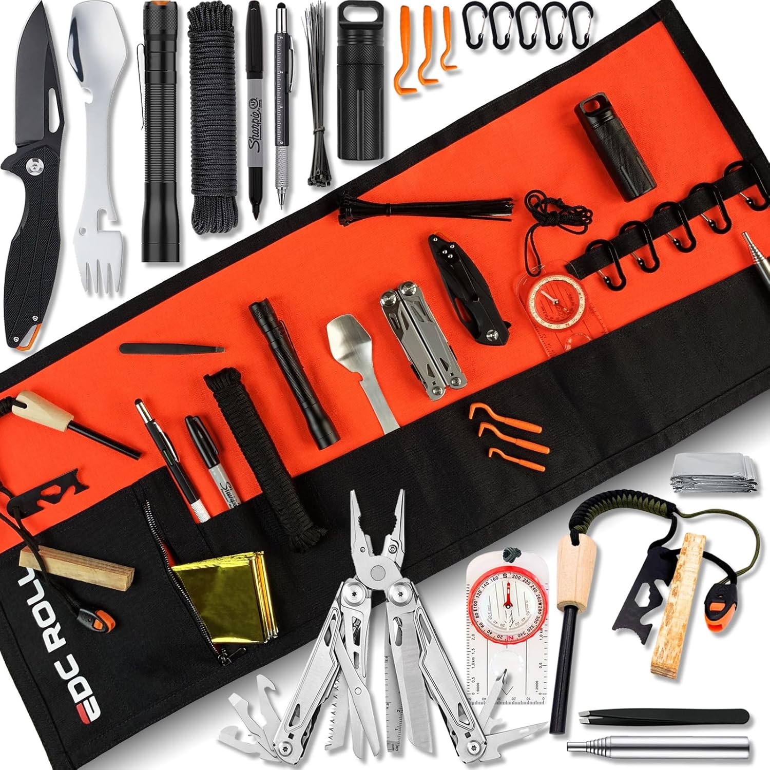 EDC ROLL Kit de Survie Complet 26 en 1