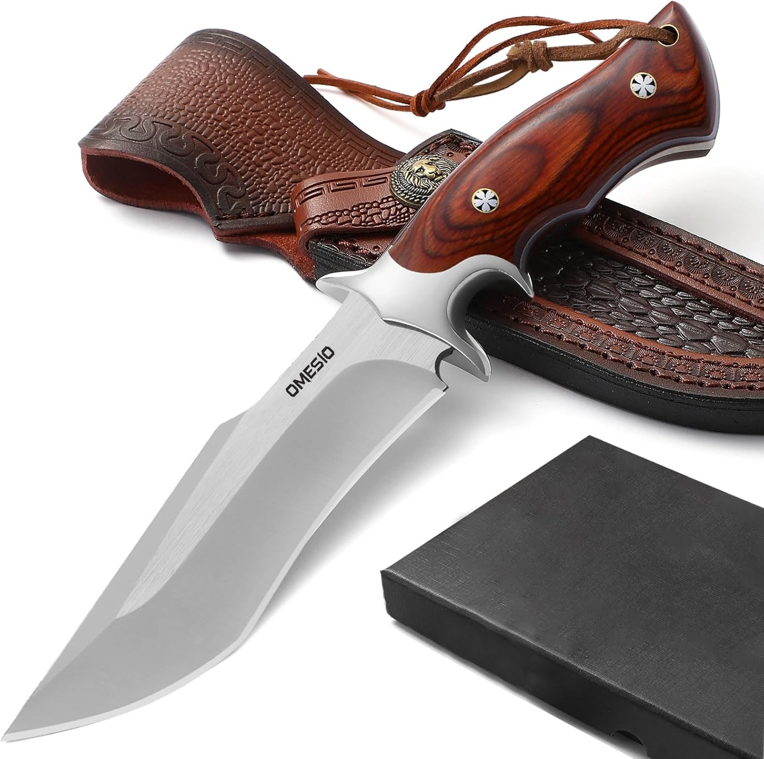 Couteau de Survie Omesio en Acier 390, Robuste et Élégant | Couteau de ...